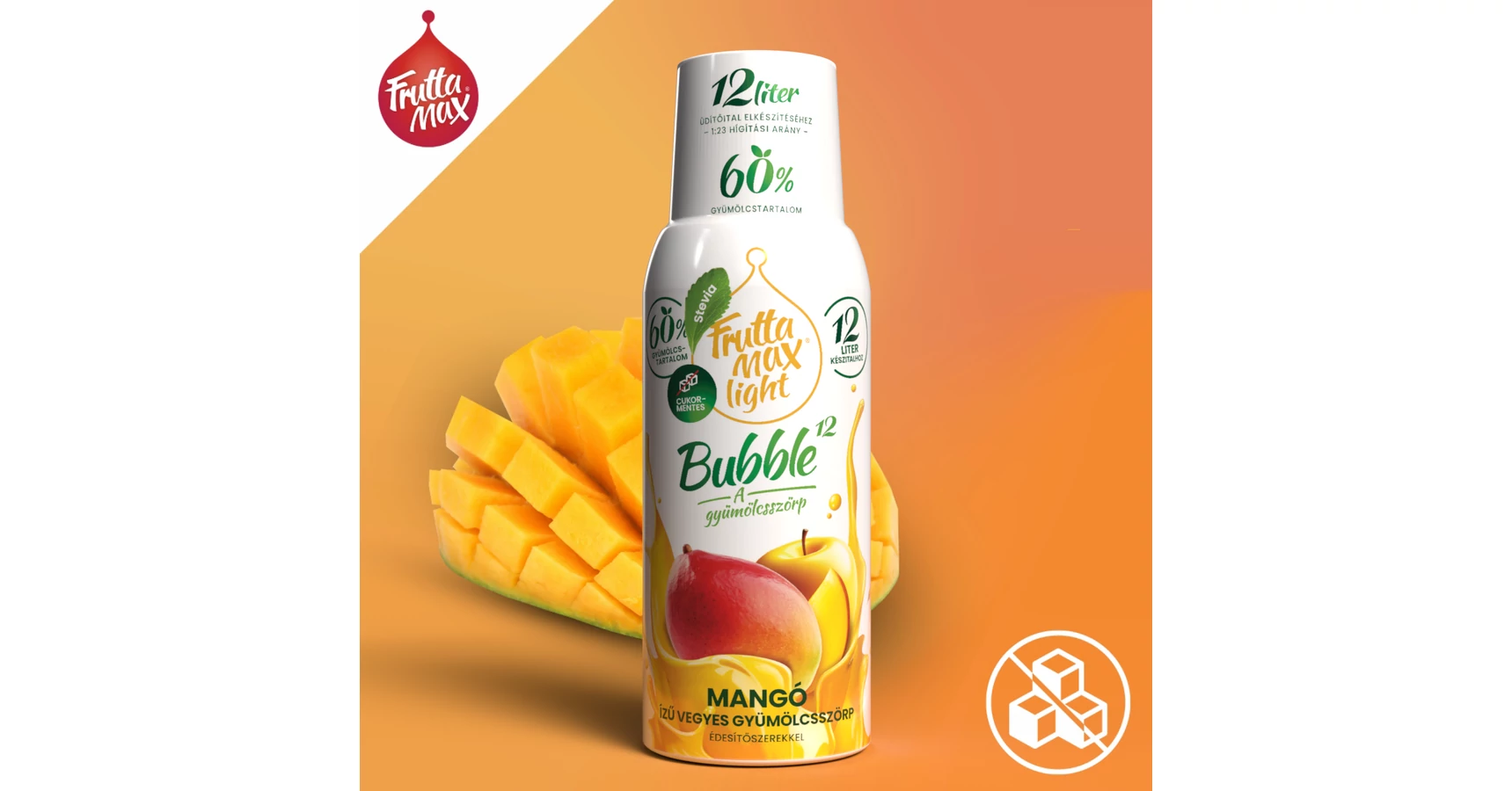 FruttaMax Light mangó ízű gyümölcsszörp